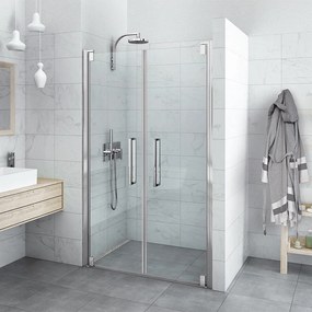 Roth Dvoukřídlé sprchové dveře HI 2B2 pro instalaci do niky Varianta: šířka: 90 cm - (HI 2B2 900 - HI 2B2 09020 VPE), Barva profilů a typ výplně: profily: brillant, výplň: transparent