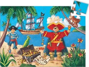 DJECO Puzzle Pirát / 36 dílků / 42x30 cm