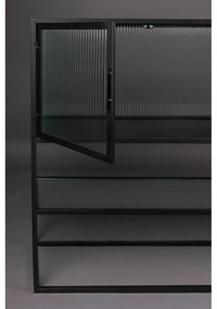 Černá kovová vitrína 150x90 cm Boli – Dutchbone