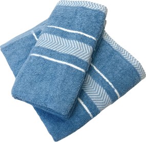 Froté ručník deluxe Maroko modrý 30x50cm TiaHome