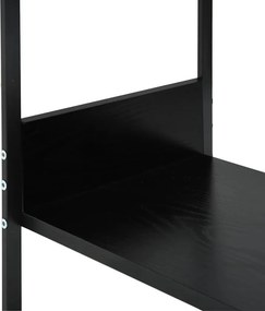 Malá rovná knihovna černá 33,5x39,6x79,7 cm kompozitní dřevo 288232