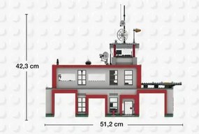 BRIXIES Plus 222.402 Hasičská stanice s vrtulníkem a vozidlem