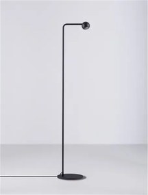 LED černá stojací lampa Sfera