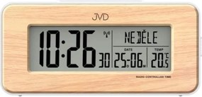 JVD Digitální rádiem řízený budík v imitaci dřeva JVD RB9334.4