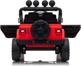 LEAN CARS Akumulátorové vozidlo Jeep Rubicon DK-JWR558 24 V, červené