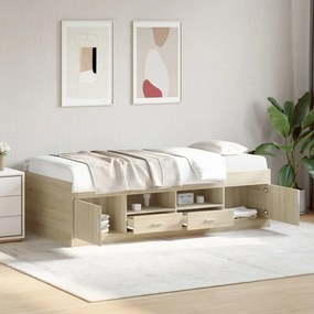Válenda se zásuvkami bez matrace dub sonoma 90 x 190 cm 3280253