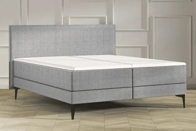 Šedá kontinentální postel Emma Elite boxspring Komfort 200x180