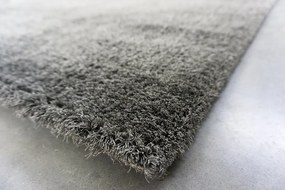 Vopi | Kusový koberec Microsofty 8301 dark grey - 140 x 190 cm