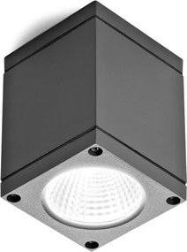 LED2 5130334D LED2 Venkovní stropní svítidlo KUBO, A DALI/PUSH 6W 3000K antracit - LED2 Lighting