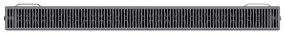 Mexen, panelový radiátor Mexen Line CL22 600 x 1600 mm, boční připojení, 2532 W, antracit - W422L-060-160-66