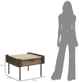 Designový konferenční stolek Ekewaka 60 cm hnědý