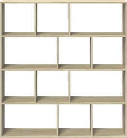 Knihovna dub sonoma 132 x 29 x 141,5 cm kompozitní dřevo 3310309