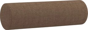 3místná pohovka s polštáři hnědá 180 cm textil 3200793