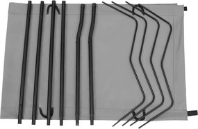Kempingové postele 2 ks 180x60x19 cm oxfordská látka ocel šedé 312486