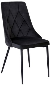 ViaDomo Via Domo - Židle Acacia - černá - 43x92x45 cm