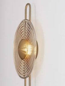 LED zlato-amber nástěnné svítidlo Nous 9W