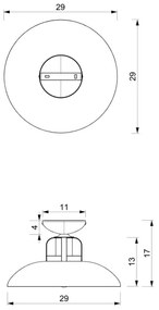Brilagi - LED Přisazený lustr FLAMENGO 1xE27/60W/230V bílá
