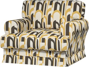 Potah na křeslo IKEA Ekeskog barva vícebarevná látka pletený vzor, vzorované