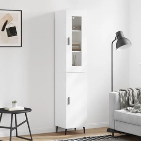 vidaXL Skříň highboard 34,5 x 34 x 180 cm kompozitní dřevo [3199188] Barva: Bílá