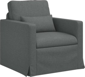 Set pohovek 2 ks Tmavě šedá textil 3407538