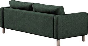 Potah na pohovku IKEA Karlstad, 3-místná, rozkládací barva zelená látka pletený vzor