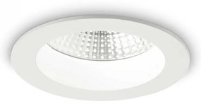 Ideal lux 193458 led zápustné stropní bodové svítidlo basic accent 1x10w | 1000lm | 3000k | ip44 - bílá