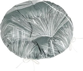 Bellatex Sedák Adéla prošívaný kulatý Šedá,Bílá 40 cm, (průměr)