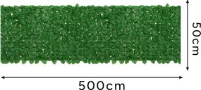 Umělý živý plot na balkon - 5 x 0,5 m - Gardlov