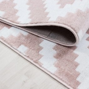 Ayyildiz, Kusový koberec Plus 8005 pink, 80x300, růžová, obývací pokoj