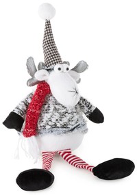 VÁNOČNÍ DEKORAČNÍ FIGURKA REINDEER 60 CM VÍCEBAREVNÁ