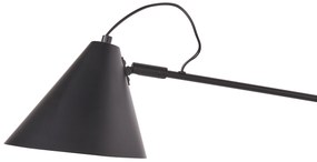 Kovová nástěnná lampa se 2 stínidly černá MANDIRI Beliani