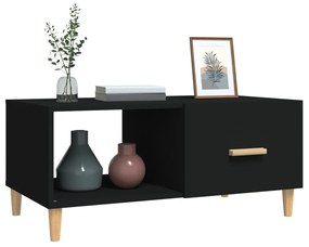 Konferenční stolek černý 89,5 x 50 x 40 cm kompozitní dřevo - Default Title