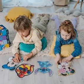 Trefl Wood Craft Junior - Puzzle - Ve světě Mickeho Mouse / 50 dílků /