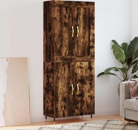 vidaXL Skříň highboard 69,5 x 34 x 180 cm kompozitní dřevo [3199539] Barva: kouřový dub