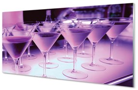 akrylový obraz Koktejly v brýlích 100x50 cm