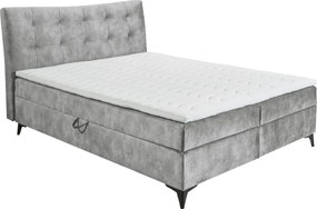 XXXLutz AMERICKÁ POSTEL, 180/200 cm, šedá MID.YOU - Postele s úložným prostorem - 002220022004