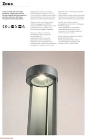 Redo 90365 - LED Venkovní lampa ZEUS LED/11,5W/230V 3000K 75 cm IP54 antracit