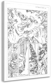 Gario Obraz na plátně Komiks o pouličním boji - Saqman Rozměry: 40 x 60 cm