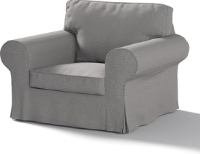 Potah na křeslo IKEA Ektorp barva šedá látka pletený vzor