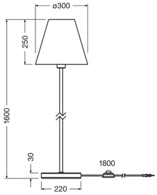 Ledvance - Stojací lampa DECOR RAFFIA 1xE27/15W/230V rafie