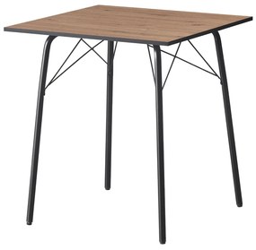 Kondela Jídelní stůl, dub artisan/černá, 70x70x75 cm, NALAK TYP 1