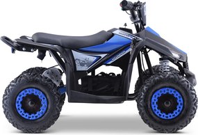 Ramiz Čtyřkolka na baterie E-STAR modrá 35 km/h + motor 1000W + nafukovací kola + nastavení sedadla