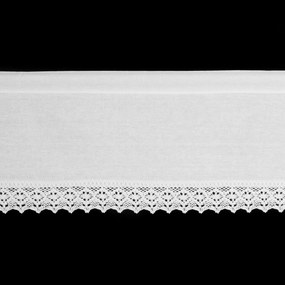 KRÁTKÁ ZÁCLONA NA PÁSCE CLARIE 150X30 CM BÍLÁ