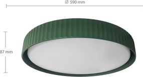Brilagi -LED Stmívatelné stropní svítidlo LUCIA LED/60W/230V pr. 59 cm zelená+DO