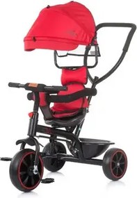 CHIPOLINO Tříkolka se stříškou Pulse 2v1 Cherry / od 1.5 roku / do 25