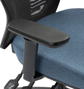 Ergonomická kancelářská židle MERTON - modrá síťovina