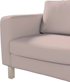 Potah na křeslo IKEA Karlstad, krátký barva růžová látka pletený vzor