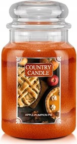 Apple Pumpkin Pie – Country Candle – velká vonná svíčka se dvěma knoty