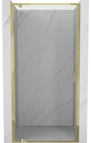 Mexen Exo, výklopné sprchové dveře 70 cm, čiré sklo, zlatá, 8181-070-000-50-00