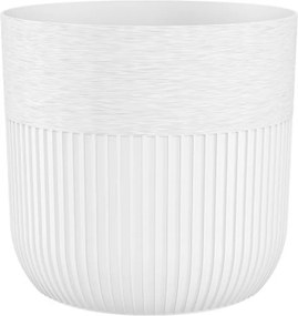 Plastový obal na květináč Luca 14 cm bílý